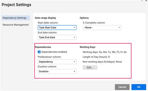 how to build task dependencies with durations in different platforms