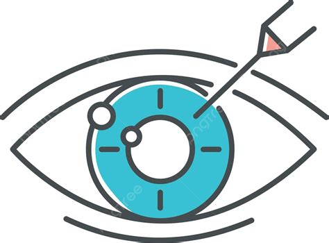 Cirugía De Corrección De Visión Colorida Con Ilustración De Tratamiento