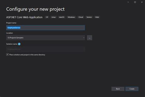 build asp core web api with crud operations using