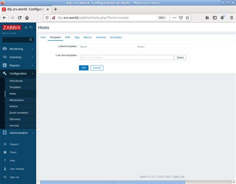 centos stream 8 zabbix 5 0 add monitoring target centos server