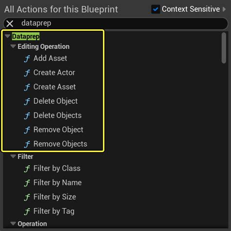 creating custom dataprep blocks in unreal engine unreal engine 5 1