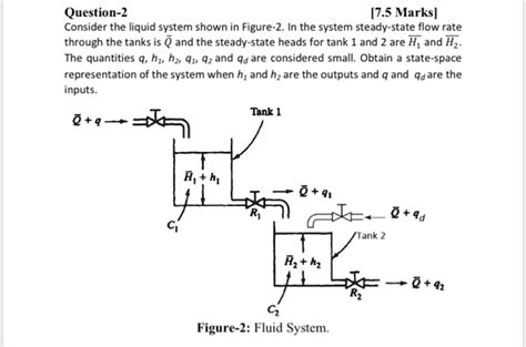 Solved Question 2 [7 5marks] Consider The Liquid System Shown In