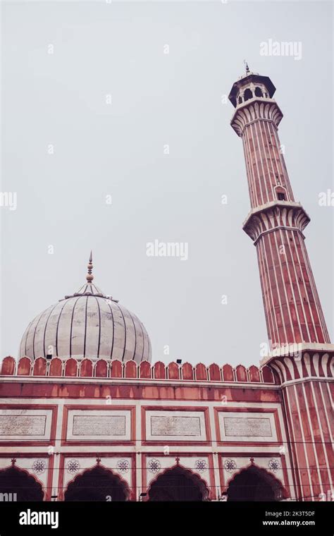 The Jama Masjid Of Delhi Is One Of The Largest Mosques In India Stock