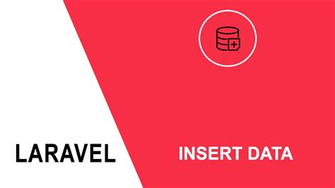 how to insert data in database laravel framework youtube