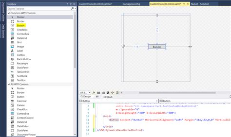 create a usd custom hosted control with vs 2017 and nuget