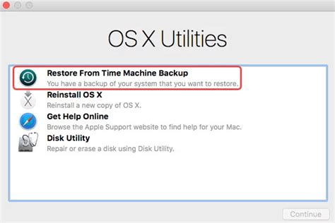 how to restore your mac from time machine