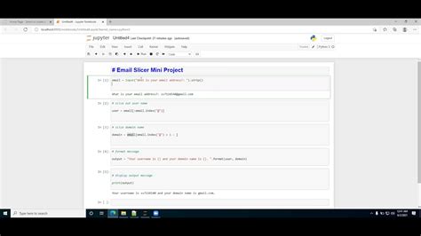 email slicer python project email slicer separate username and domain