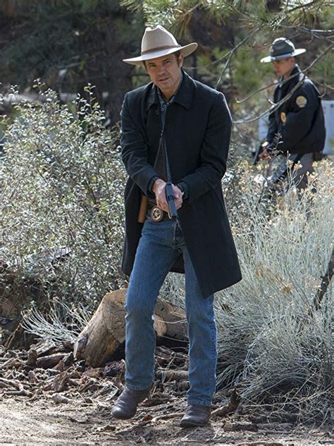 Tv Series Justified Raylan Givens Timothy Olyphant Trench Coat