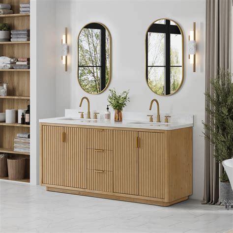 Cádiz 72in Free Standing Double Bathroom Vanity In Washed Ash Grey Wi