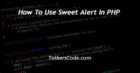how to use sweet alert in php