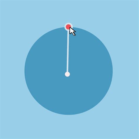 rotation moving a point along a circular path via mouse motion