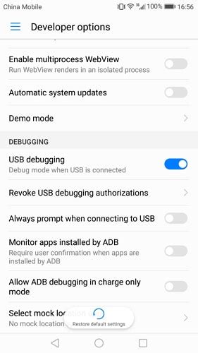 how to debug huawei mate 7 mate 8 mate 9 dr fone