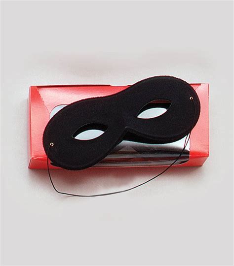 Small Black Rayon Masquerade Eye Mask Bandit Highwayman Zorro
