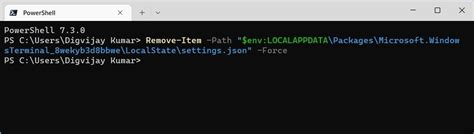How To Reset The Windows Terminal Settings To Their Defaults In Windows 11
