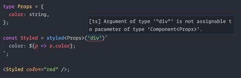 [typescript] styled argument do not accept string for tagnames · issue