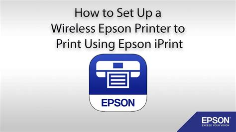 How To Set Up A Wireless Epson Printer To Print Using Epson Iprint