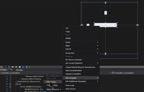c custom combo box control in wpf behaves differently