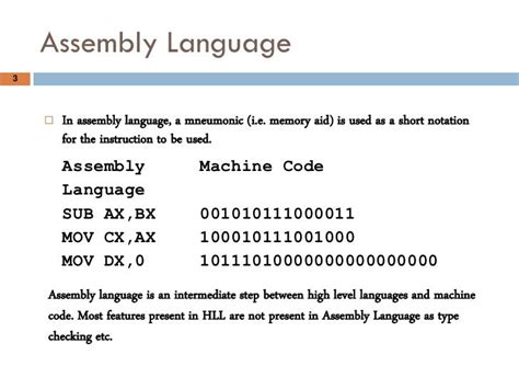 assembly language 8086 intermediate