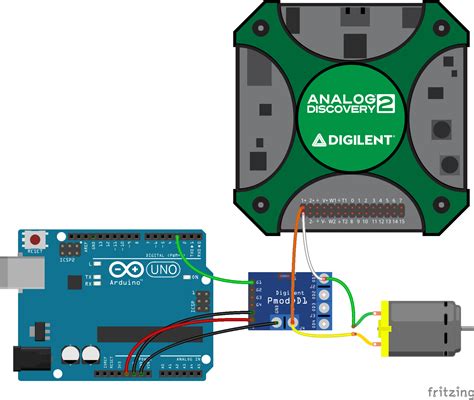 using the pmod od1 with arduino uno