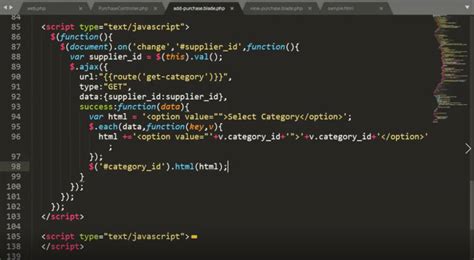 web development in html css bootstrap php laravel javascript