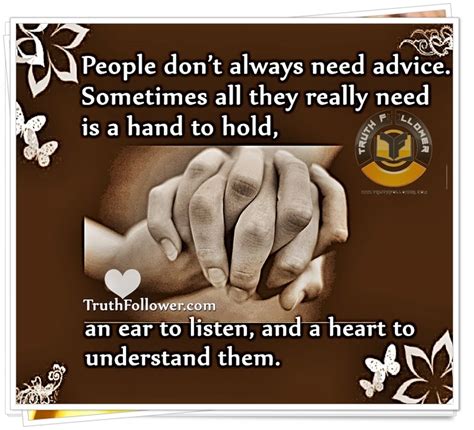 People Dont Always Need Advice
