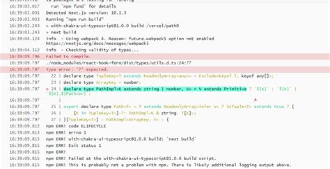typescript react hook form v7 issue while deploying a next js app on