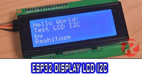 esp32 display lcd i2c 20x04 youtube