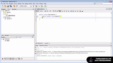 hello world in java the fundamentals of java youtube