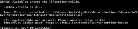 importerror no module named pywrap tensorflow failed to load the