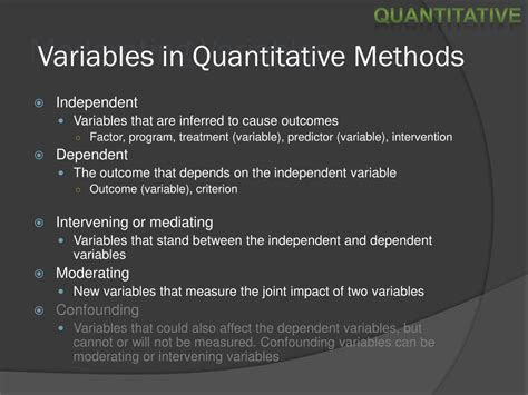 Ppt The Use Of Theory Part 1 Quantitative Methods Powerpoint