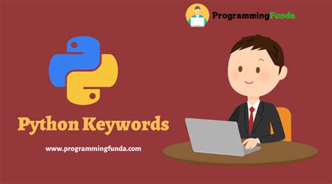python keywords tutorial programming funda
