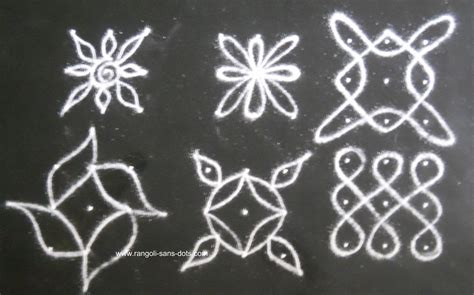 Small Rangoli With Dots Kolam By Sudha Balaji