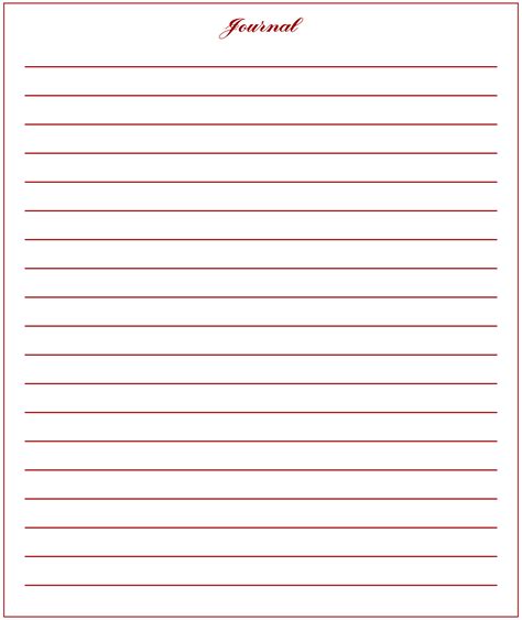 Journal Paper 10 Free Pdf Printables Printablee