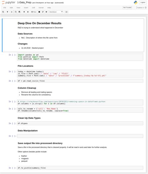 building a repeatable data analysis process with jupyter notebooks