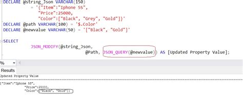 sql json modify function sqlskull