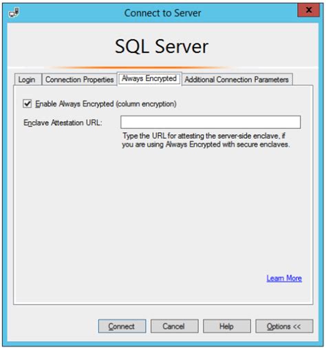configure ssms for database encryption
