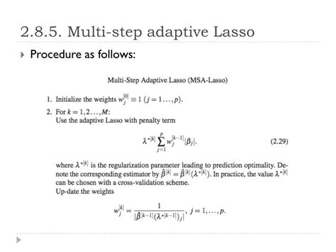Ppt Chapter 2 Lasso For Linear Models Powerpoint Presentation Free