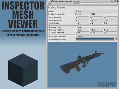 mesh viewer for custom inspectors ui extension gui 工具 unity