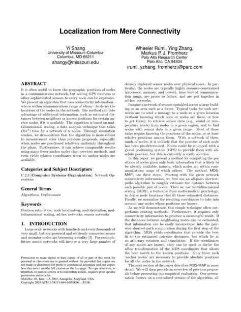 pdf localization from mere connectivity
