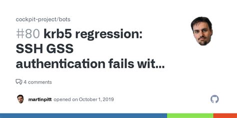 krb5 regression ssh gss authentication fails with ticket expired