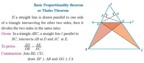 Mathocom Basic Proportionality Theorem Or Thales Theorem Proof