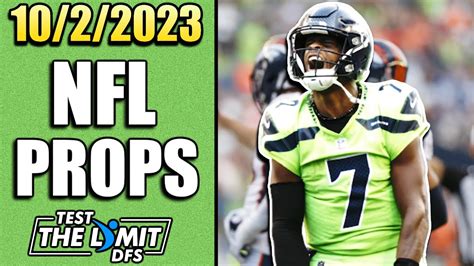 Free 500 Best Nfl Mnf Player Prop Picks Monday 10 2 2023 Top 5