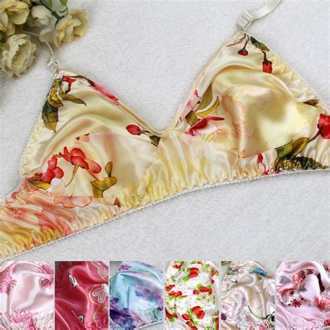 100 Mulberry Silk Bra Wireless Ultrathin Bra Double Faced Silk Bra