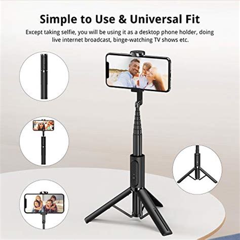 Atumtek Selfie Stick Tripod Extendable 3 In 1 Aluminum Selfie Stick