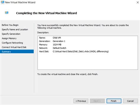 using hyper v differencing disks for rapid vm deployment
