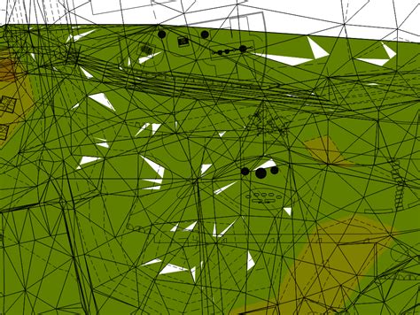 white triangles appear on color banded surface only when plotting to