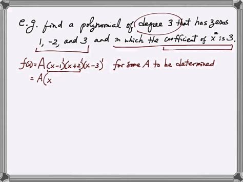 Factoring And Constructing A Polynomial Using The Factor Theorem Youtube