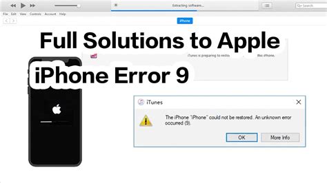 Comprehensive Troubleshoot And Repair Guide For Apple Iphone Error 9