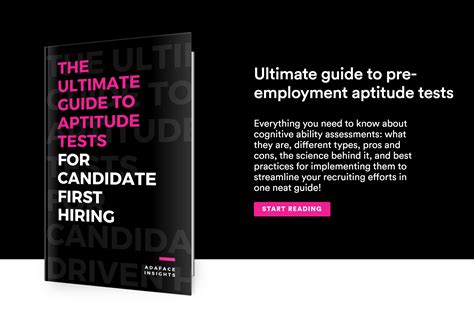 ultimate guide to pre employment aptitude tests