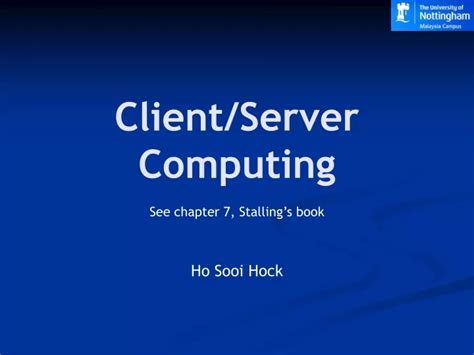 Ppt Client Server Computing Powerpoint Presentation Free Download
